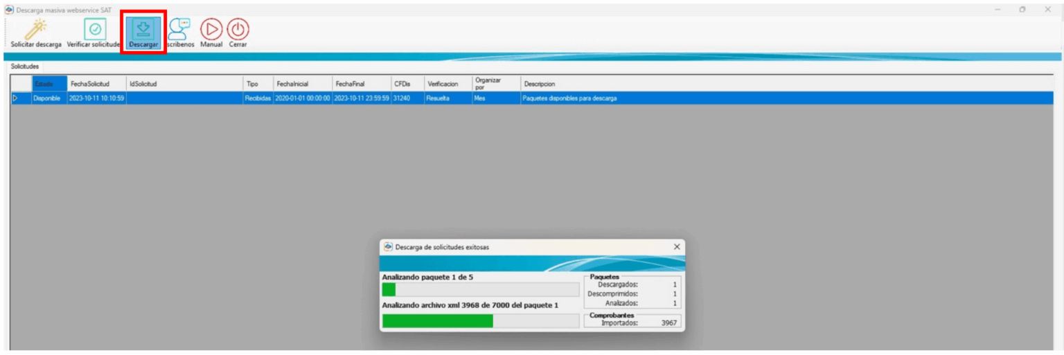 Descarga CFDi WebService SAT - ComputoContable